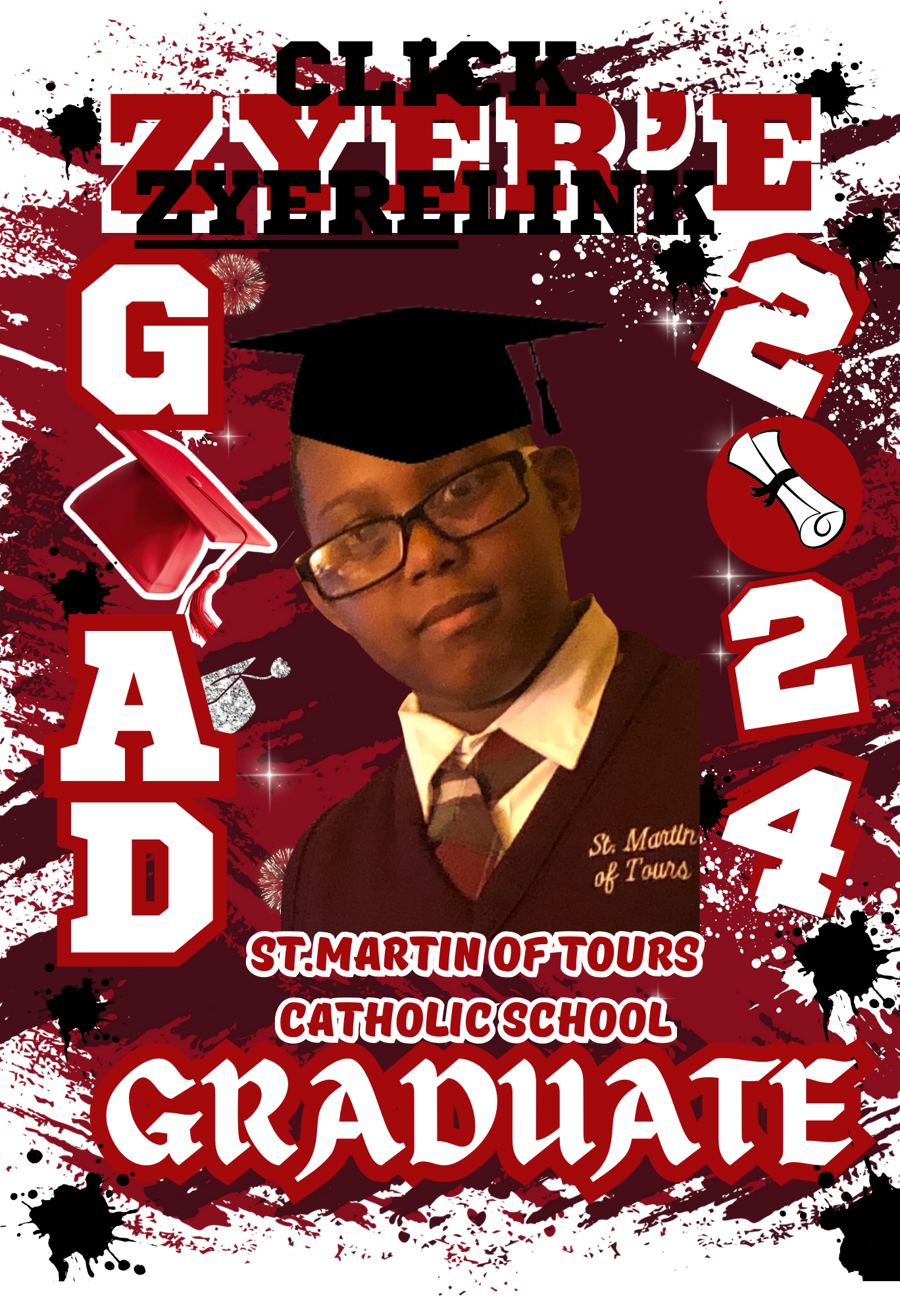 EDITABLE GRAD LINK – Craft Junky 24